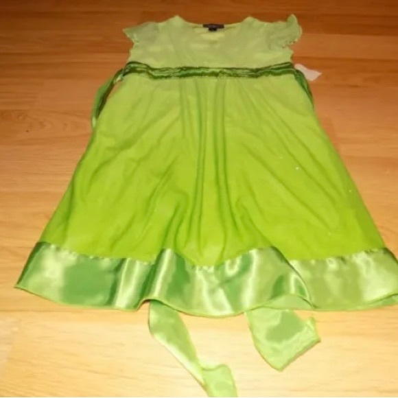 BCX | Dresses | Girls Size 8 Bcx Girl Solid Green Sheer Organza Easter ...